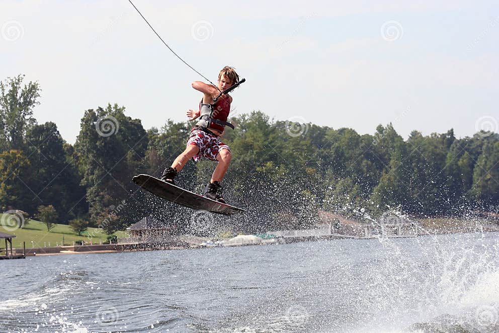Wakeboard Jump stock photo. Image of stunt, teenager, jump - 4825842