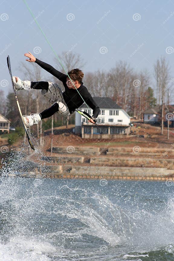 Wakeboard Jump stock photo. Image of balance, bindings - 8603494