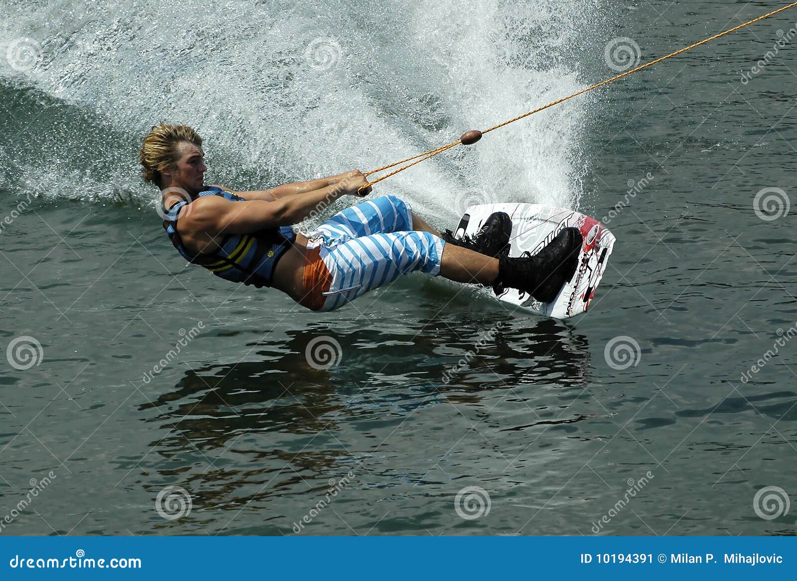 Wakeboarder in action editorial photo. Image of activity - 10194391