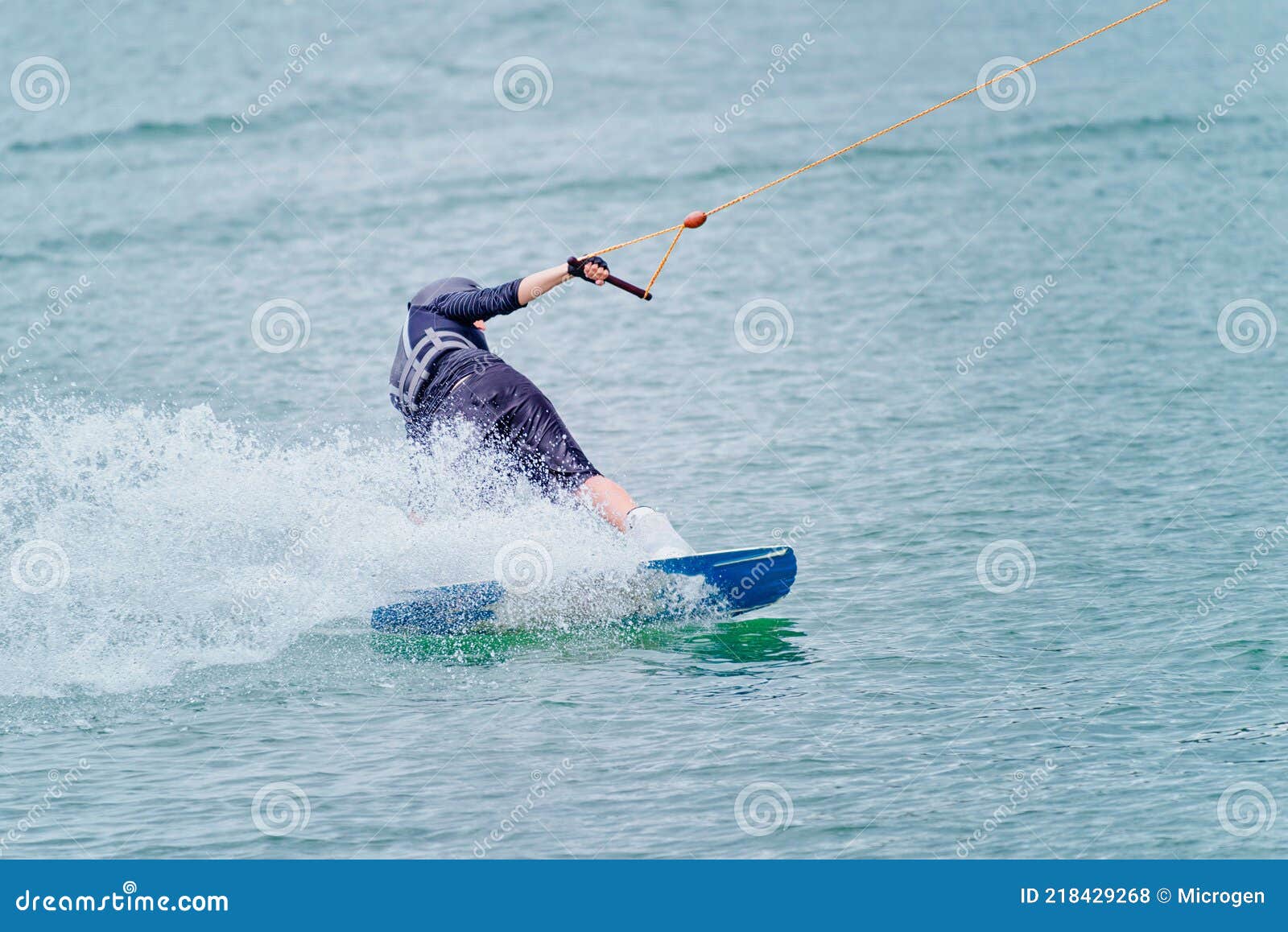 Wakeboarding stock photo. Image of focus, enjoying, outdoors - 218429268