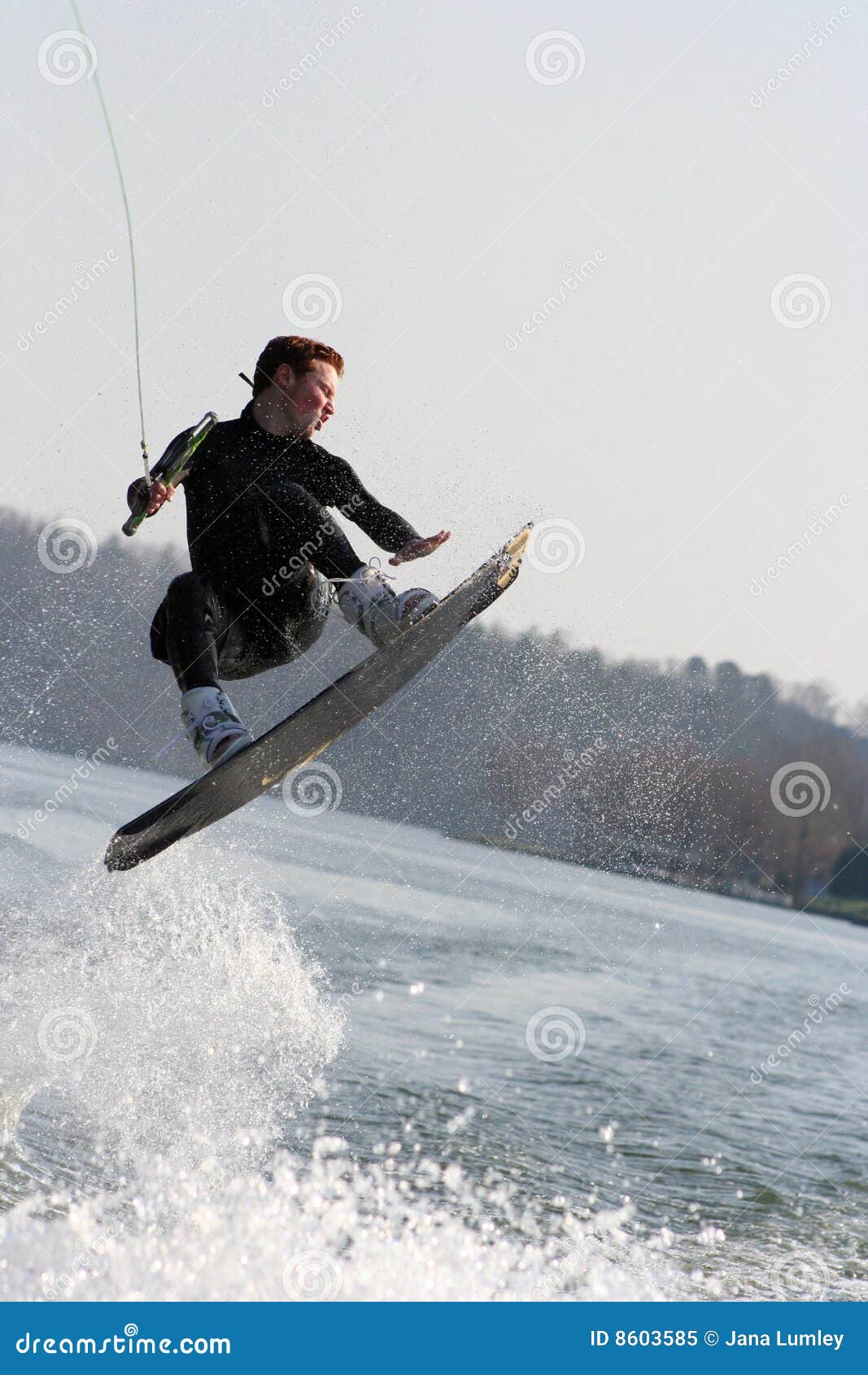 Wakeboarding stock image. Image of strong, athletic, splash - 8603585