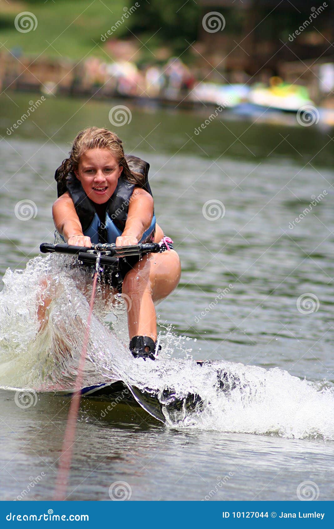 Wakeboarding Girl stock photo. Image of recreation, strength - 10127044