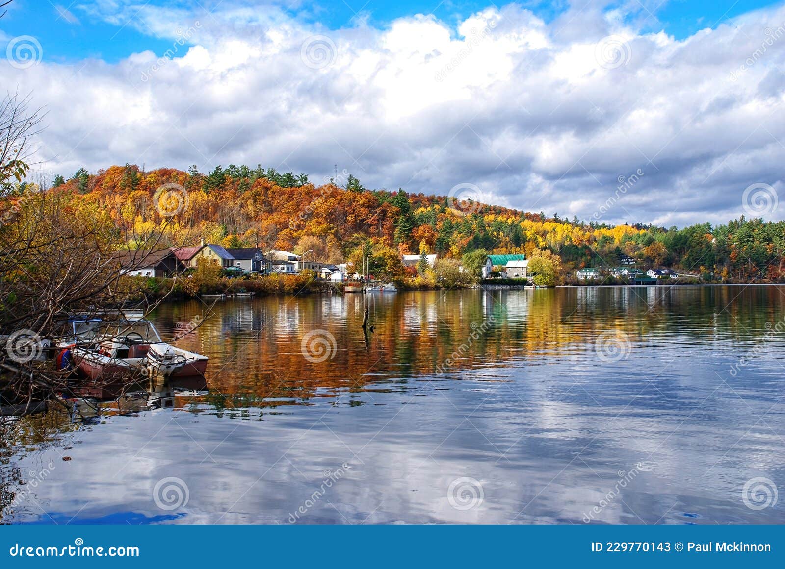 Wakefield Quebec in Autumn Colors Stock Image - Image of fall, forest ...