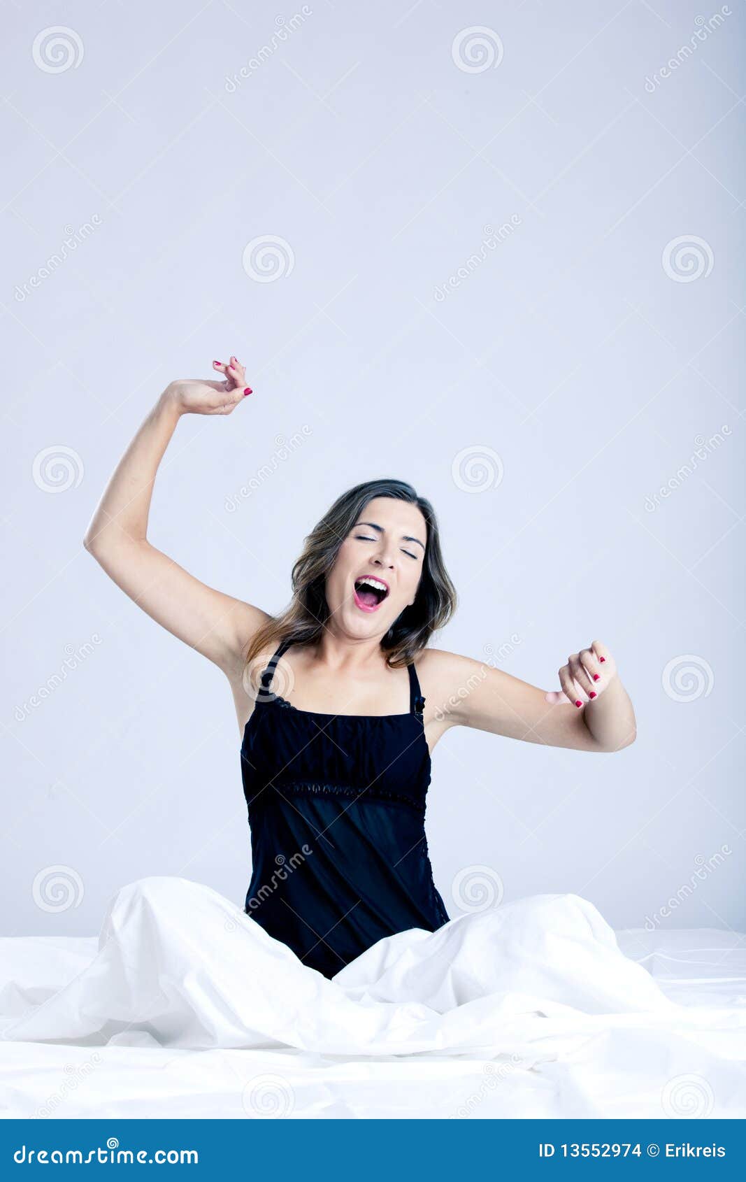 Waking up stock photo. Image of beauty, caucasian, girl - 13552974