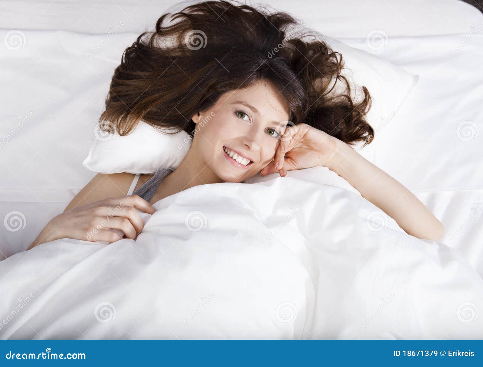 Waking up stock image. Image of comfort, beautiful, people - 18671379