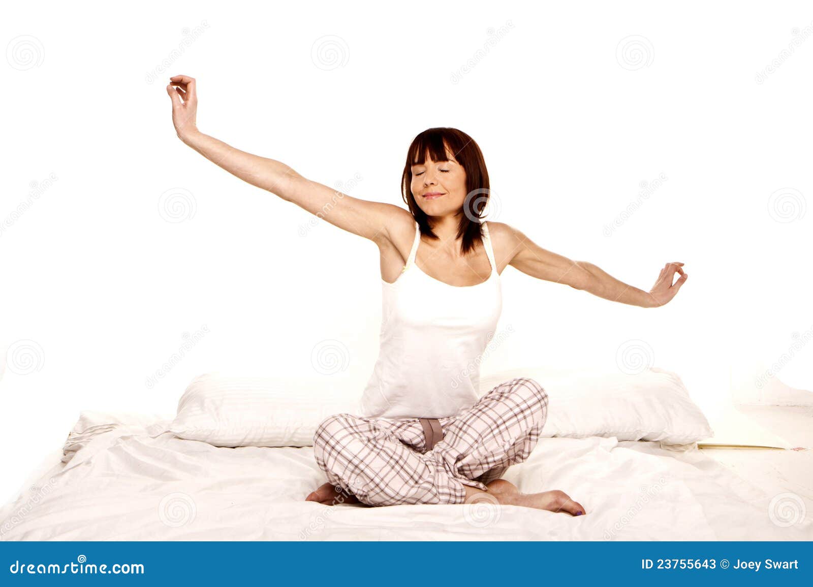 Waking up. stock image. Image of morning, interior, happy - 23755643
