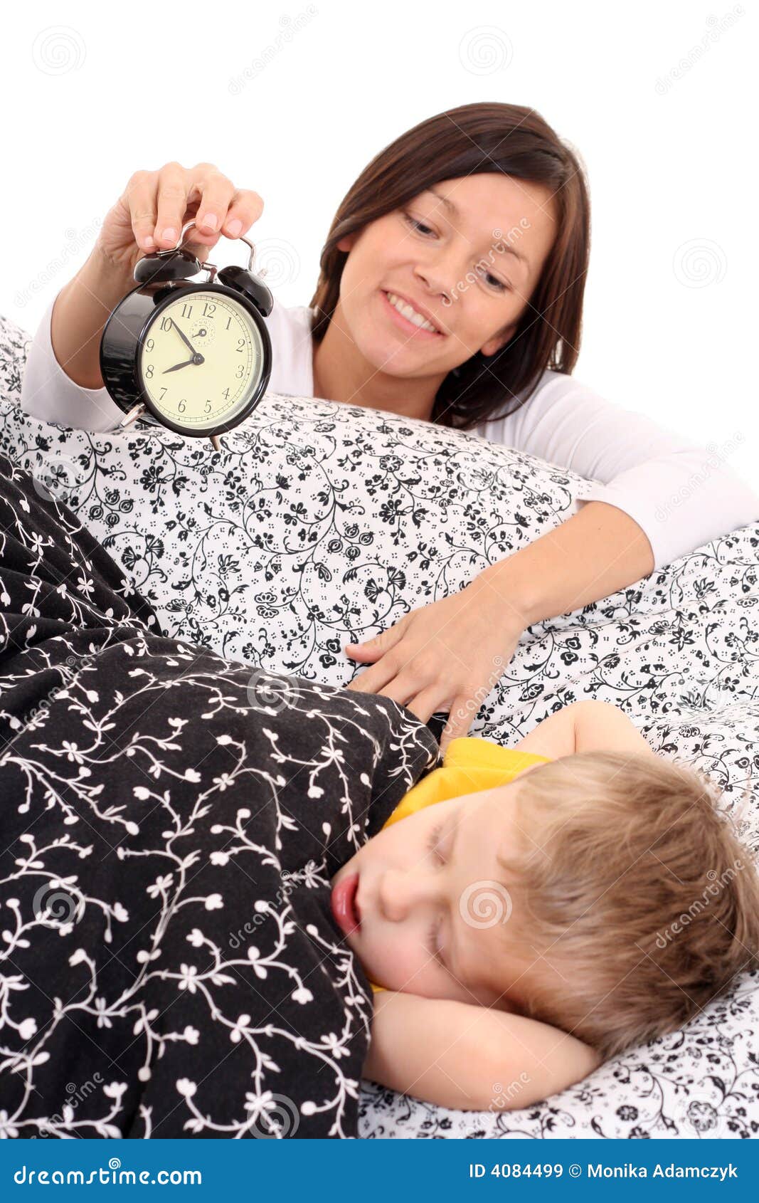 Waking up stock image. Image of people, preschooler, comfortable - 4084499