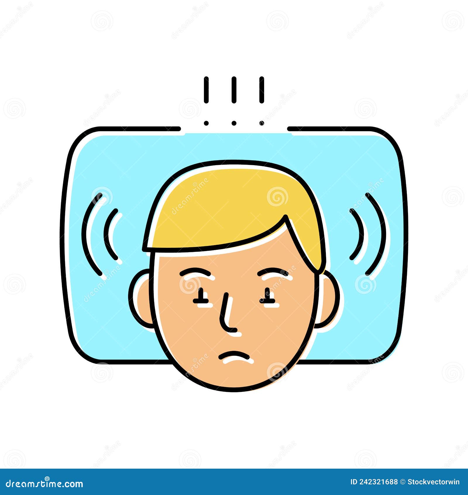 Waking Up during Night Color Icon Vector Illustration Stock Vector ... Waking Up during Night Color Icon Vector Illustration Stock Vector ...