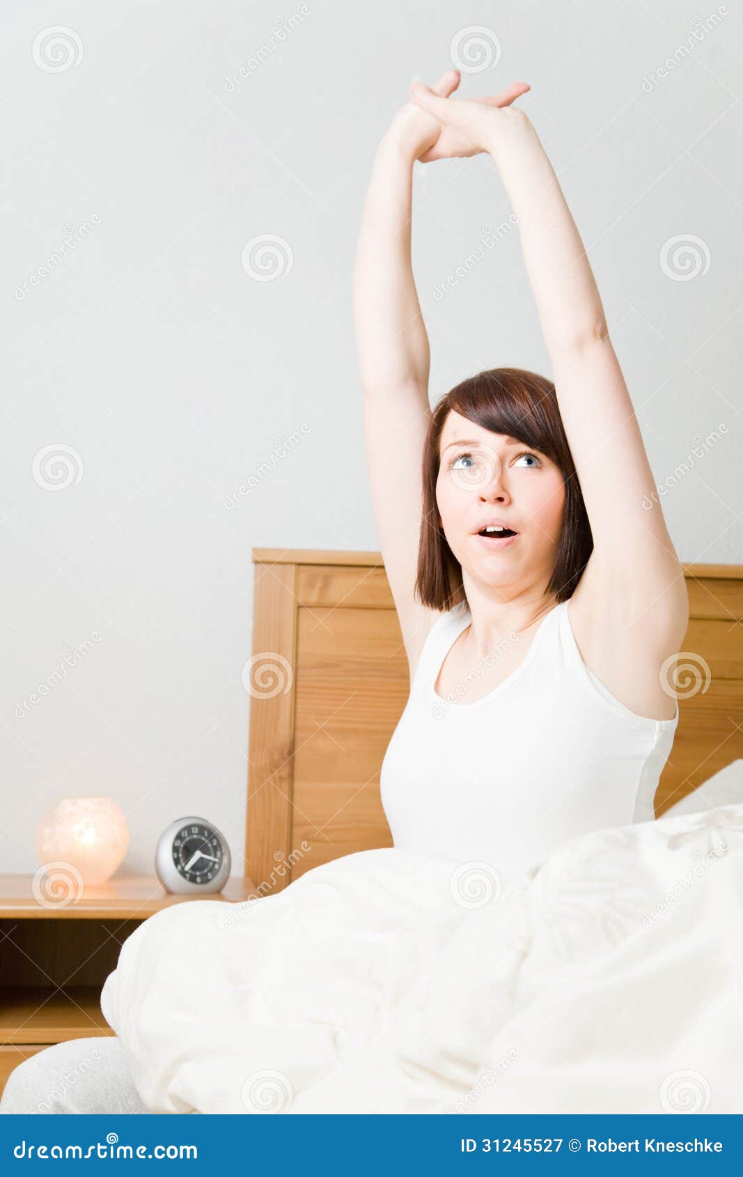 Waking up stock image. Image of blanket, bedroom, copyspace - 31245527