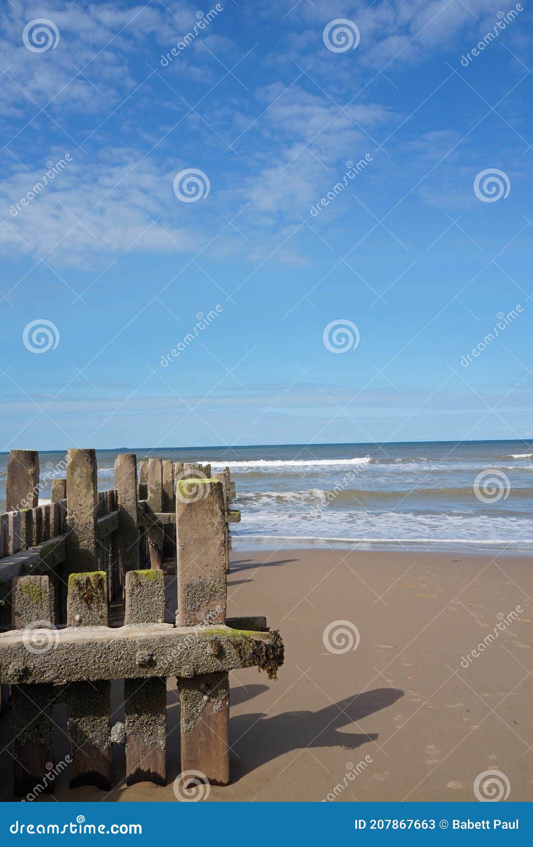 Walcott Beach in Walcott UK Stock Image - Image of beach, ocean: 207867663