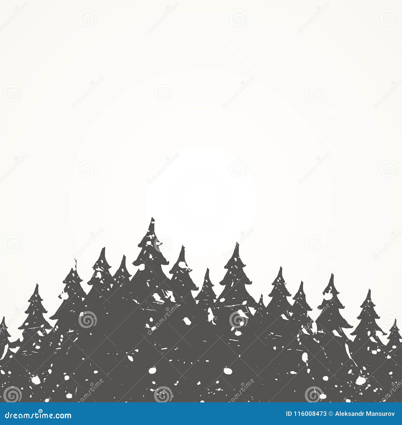 Wald landscape2 vektor abbildung. Illustration von berg - 116008473