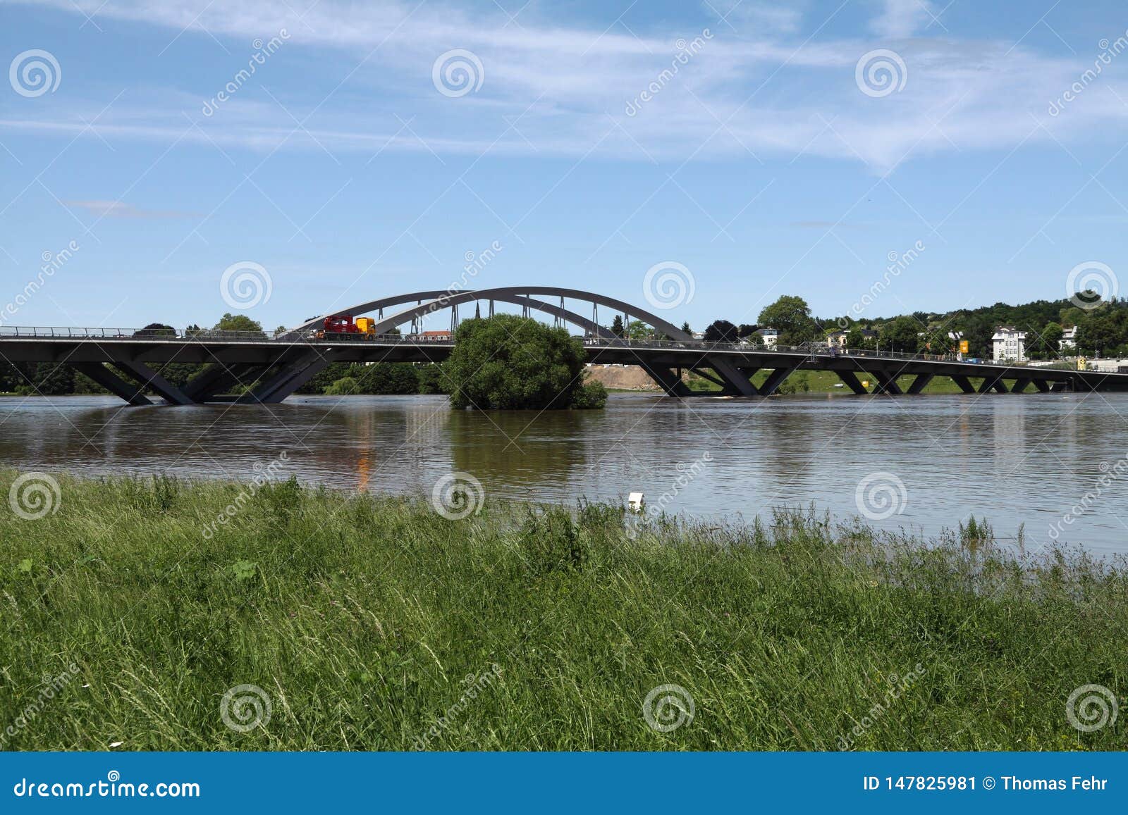 Waldschloesschen Bridge in Dresden Stock Image - Image of unesco, world ...