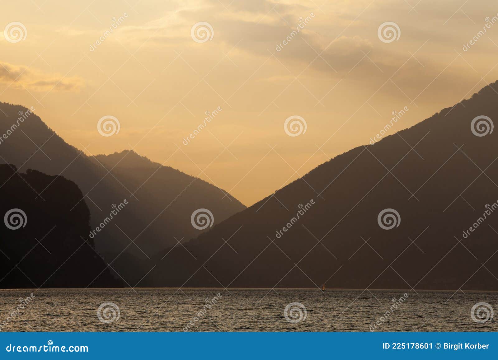 Walensee Lake in Murg, Switzerland Stock Image - Image of sunny ...