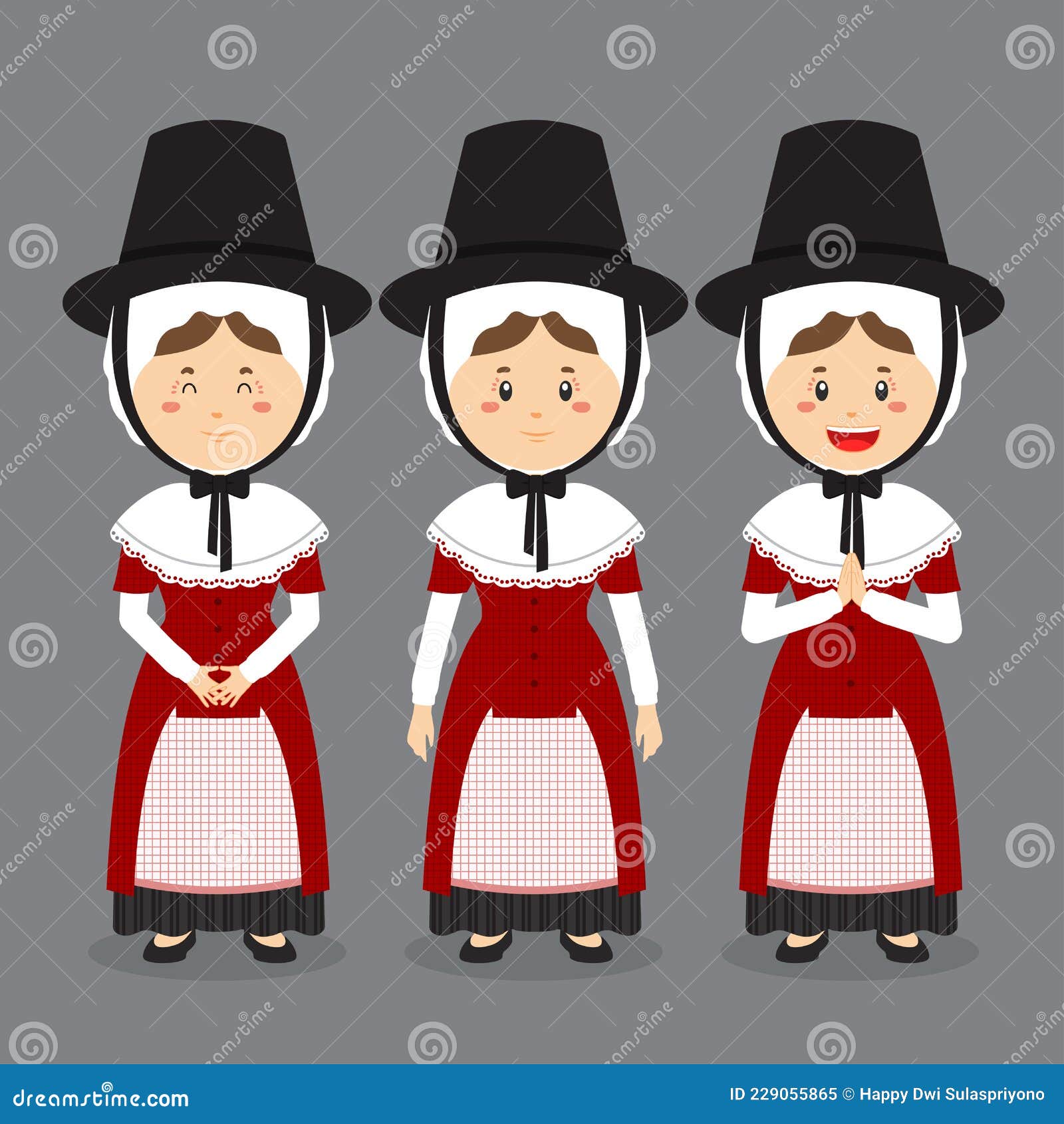 Wales Character with Various Expression Stock Vector - Illustration of ...