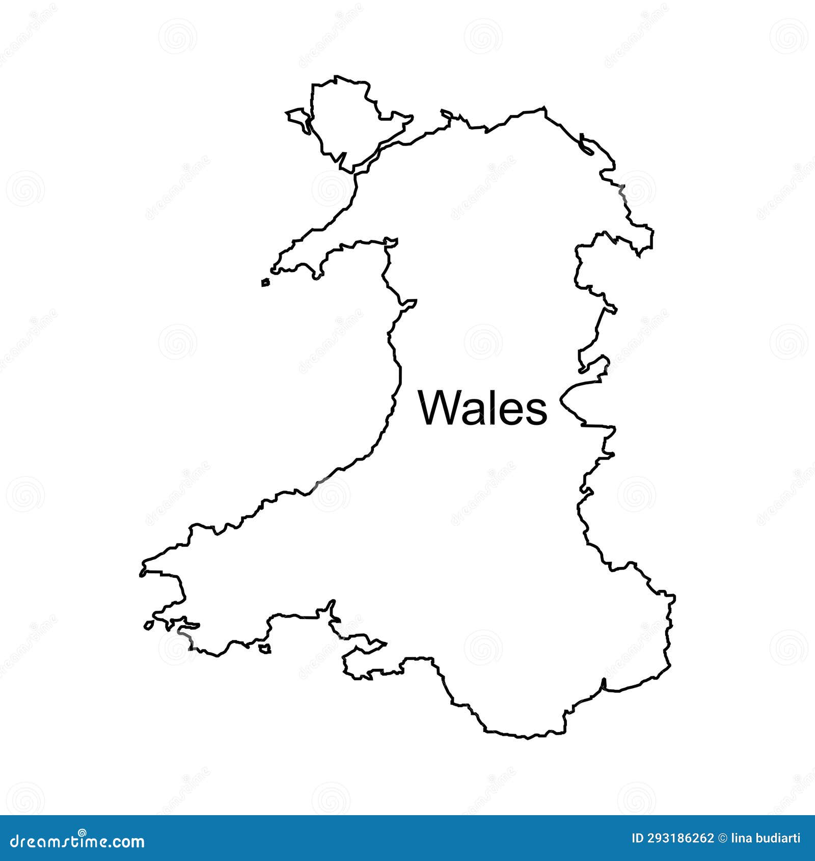 Wales map icon stock illustration. Illustration of elements - 293186262
