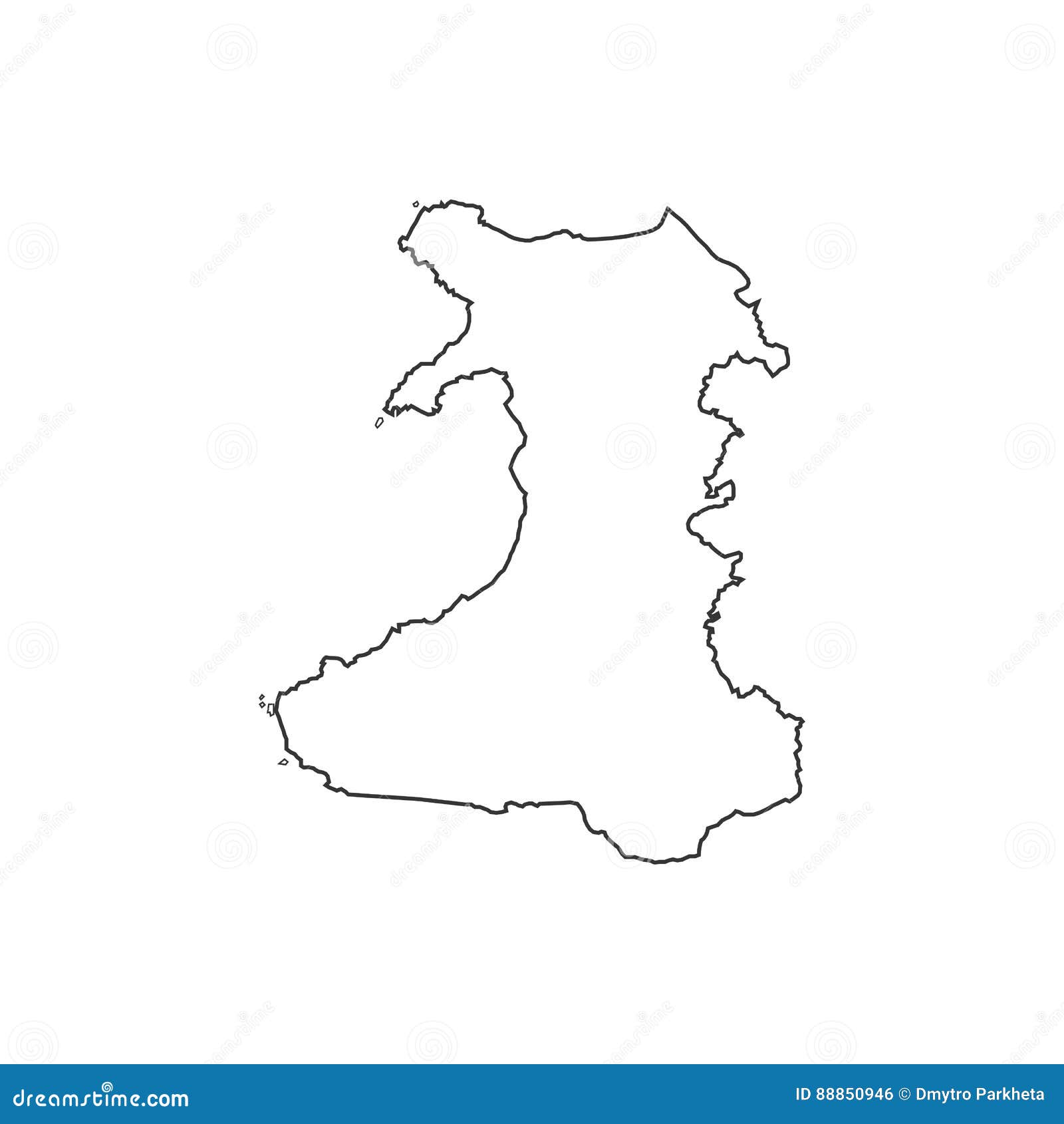 Wales Silhouette Map Cartoon Vector | CartoonDealer.com #226080709