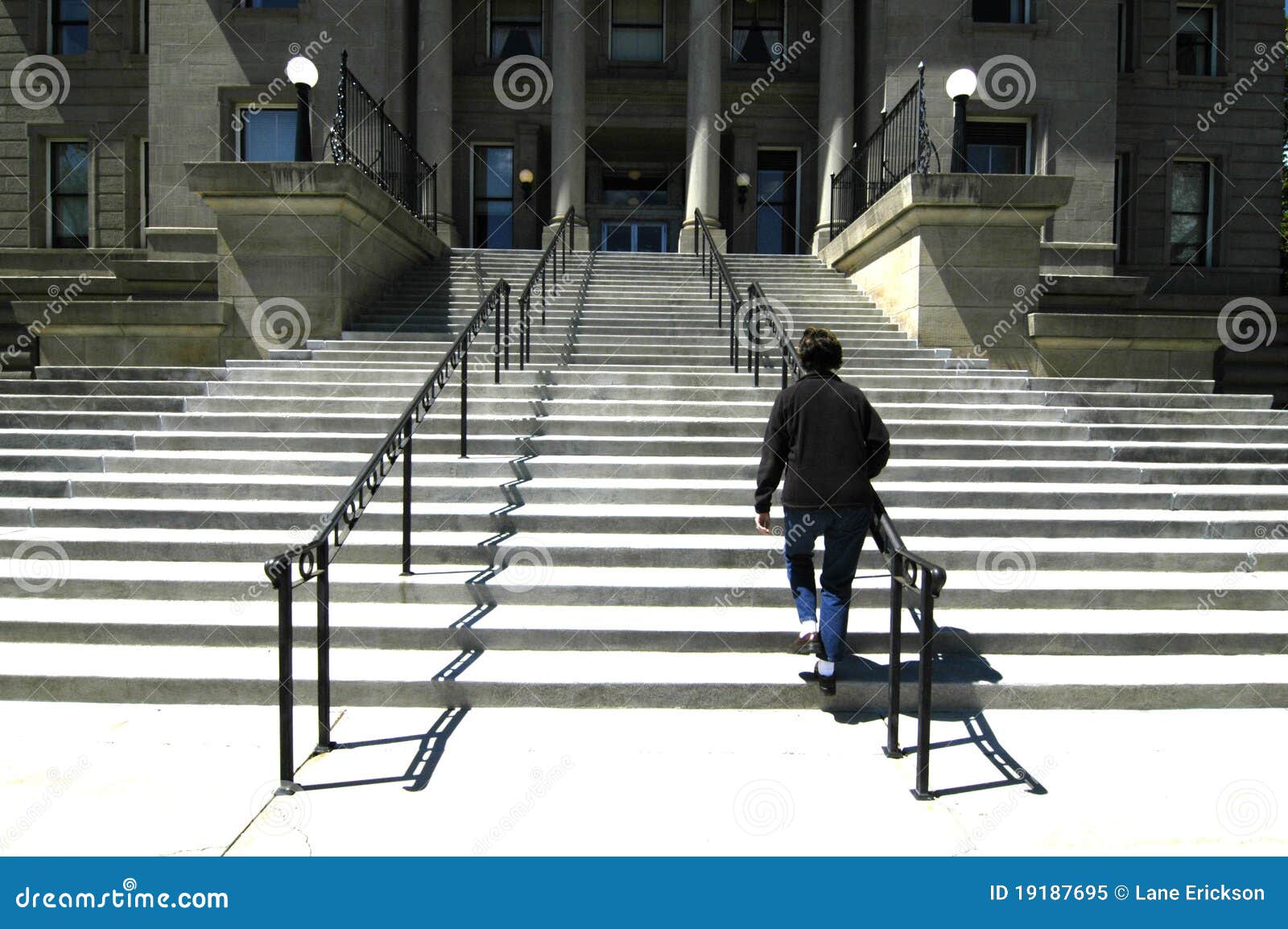 Waling Stairs To Business Building Stock Image - Image of pedestrian ...
