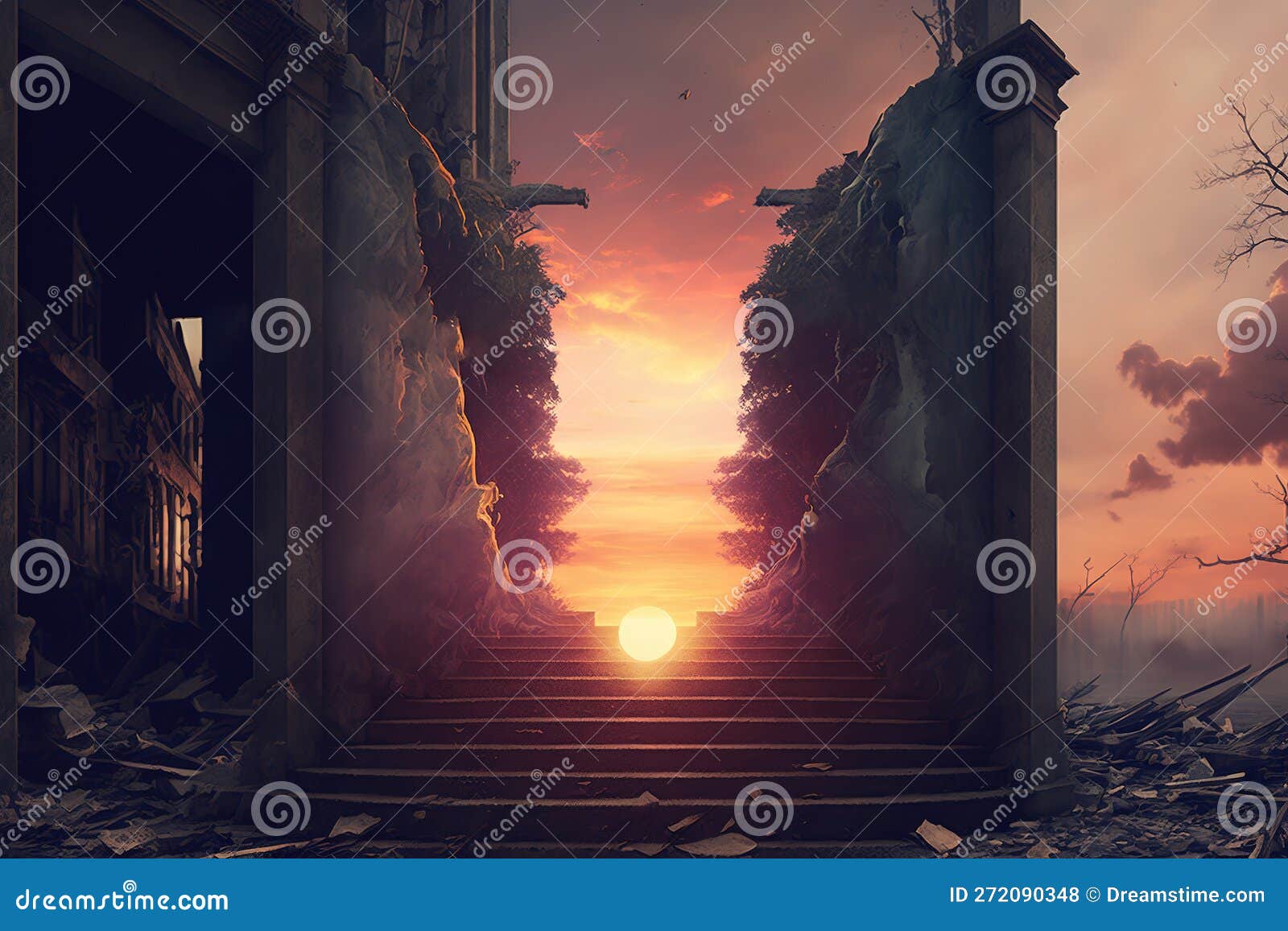 Walk alone to knowhere stock illustration. Illustration of europe ...