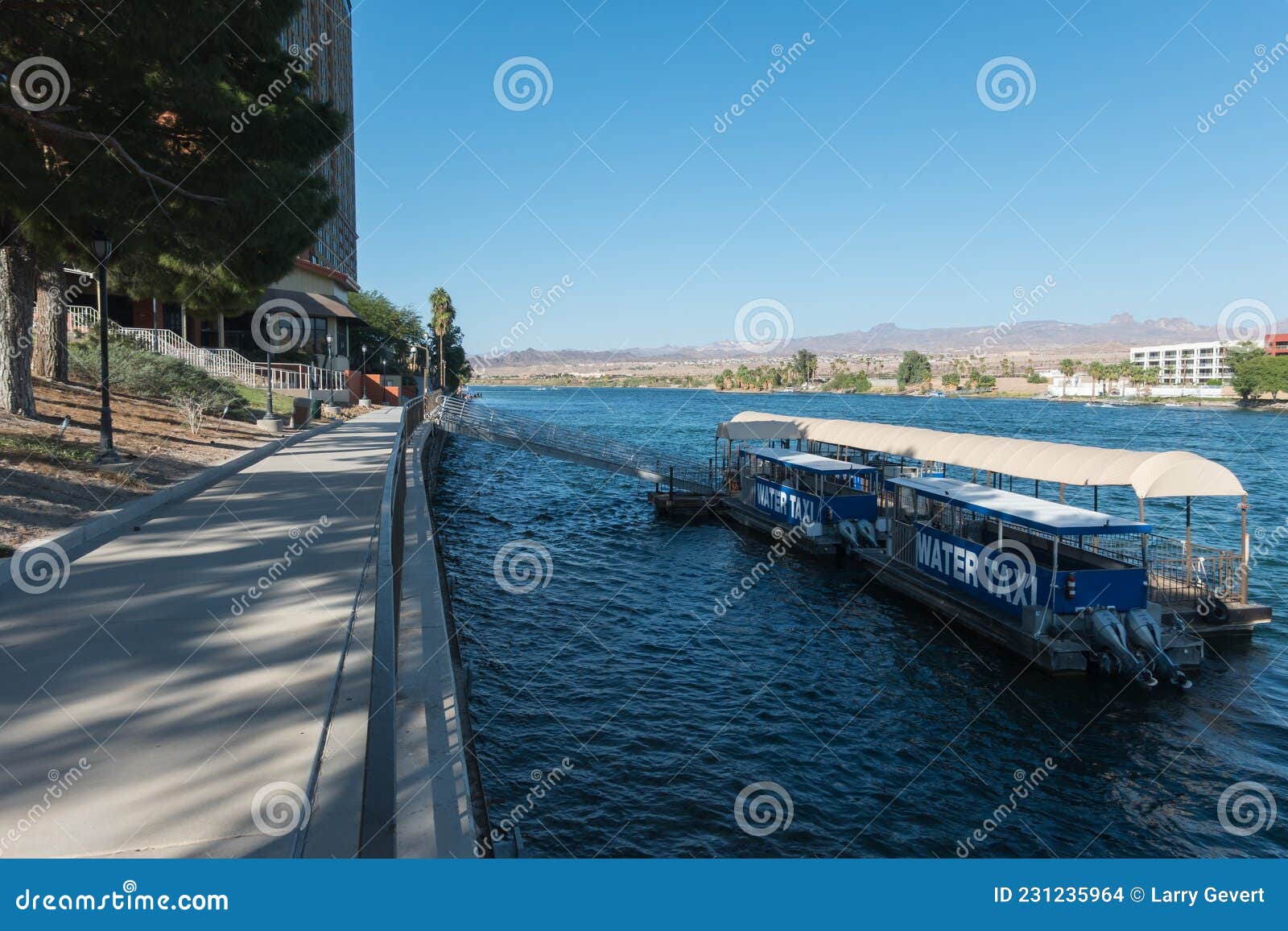 The Walk Along the Colorado River, Laughlin, Nevada Stock Photo - Image ...