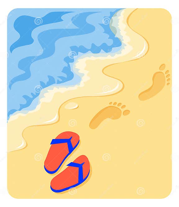 A Walk on the Beach/eps stock vector. Illustration of pair - 18322805