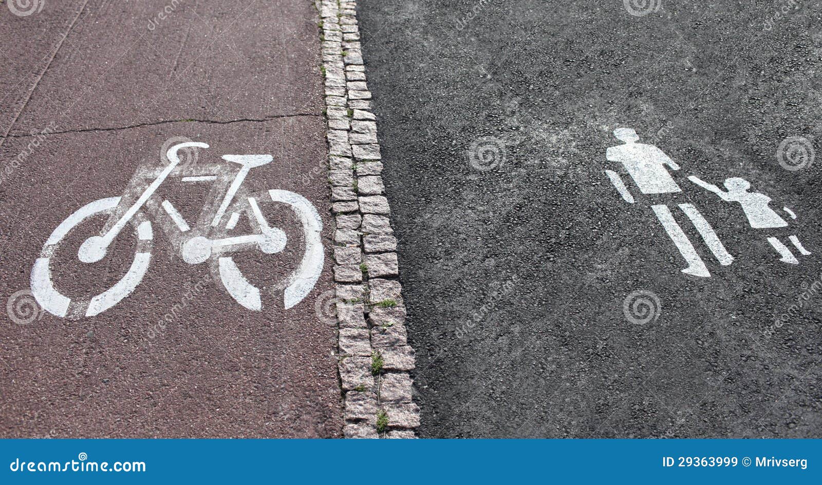 Walk and bike path Sign stock image. Image of cycle, city - 29363999