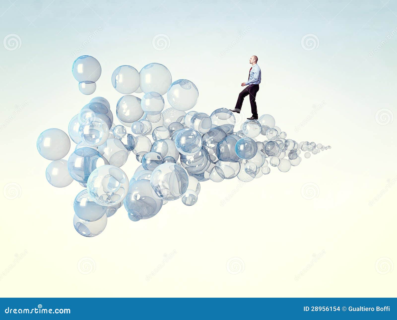Walk on a bubbles stock photo. Image of soap, businessman - 28956154