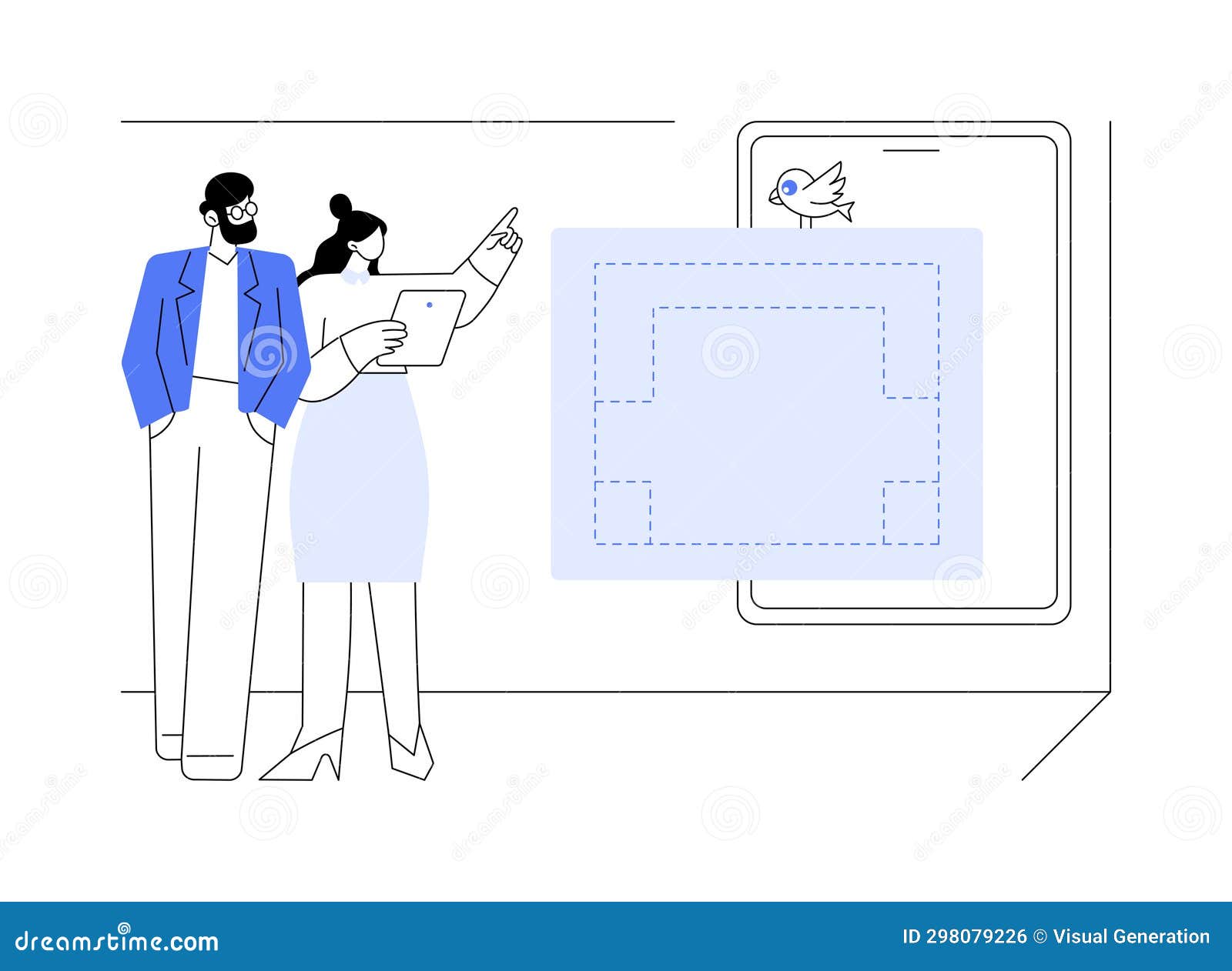 Walk-in Closet Plan Abstract Concept Vector Illustration. Stock Vector ...