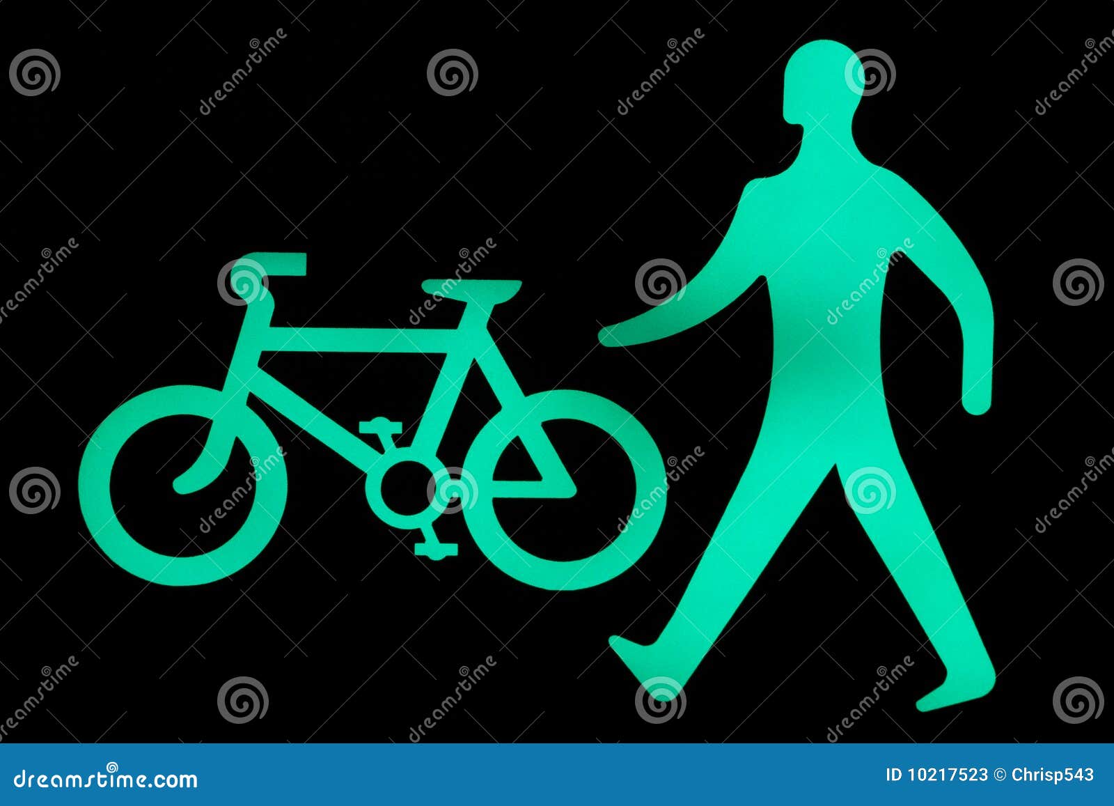 Walk and Cycle Sign stock image. Image of cycle, crossing - 10217523