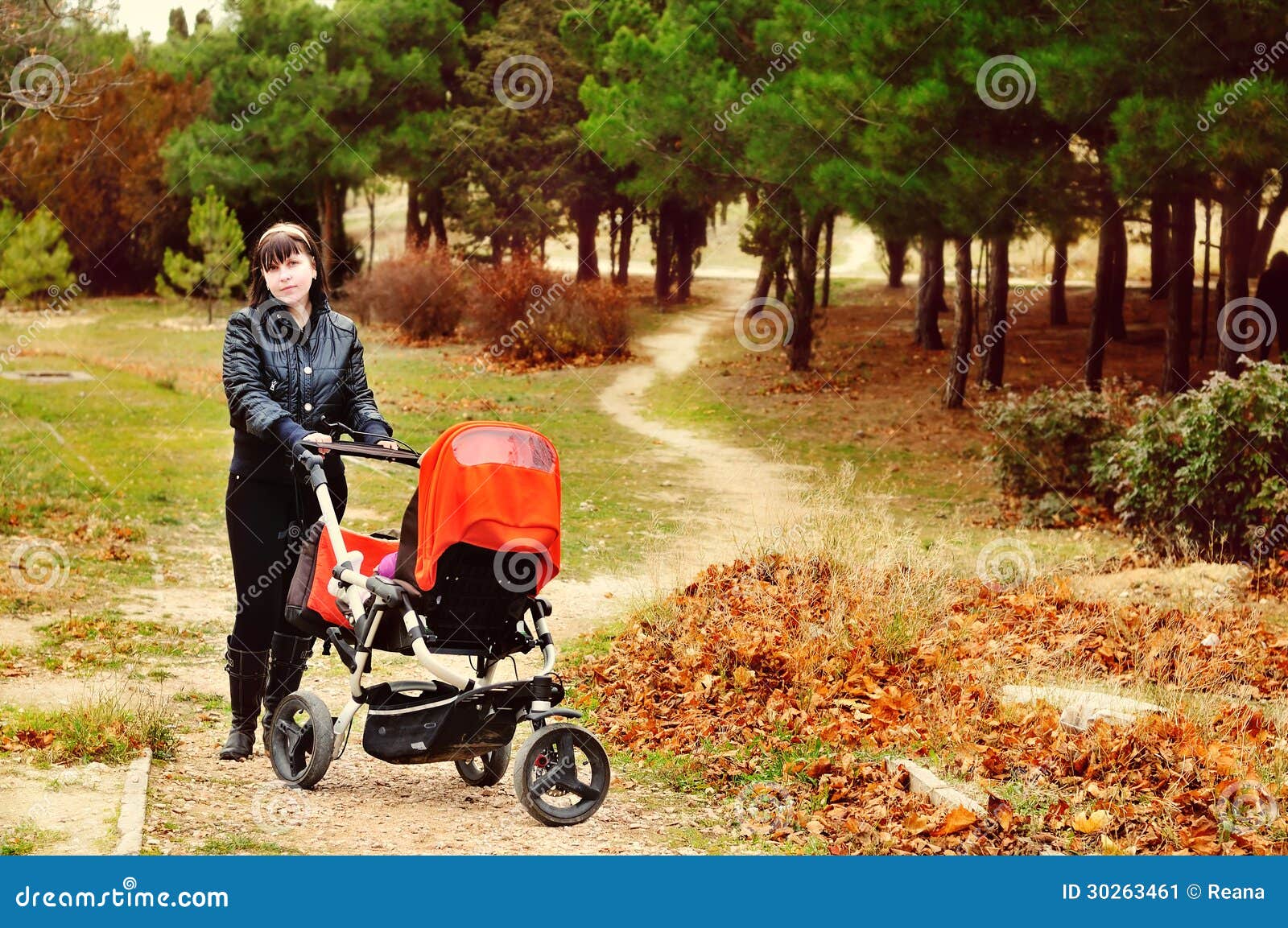 Walk in park stock image. Image of happy, baby, parenthood - 30263461