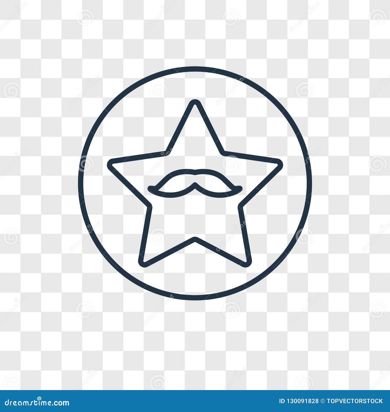 Walk of Fame Concept Vector Linear Icon Isolated on Transparent Stock ...