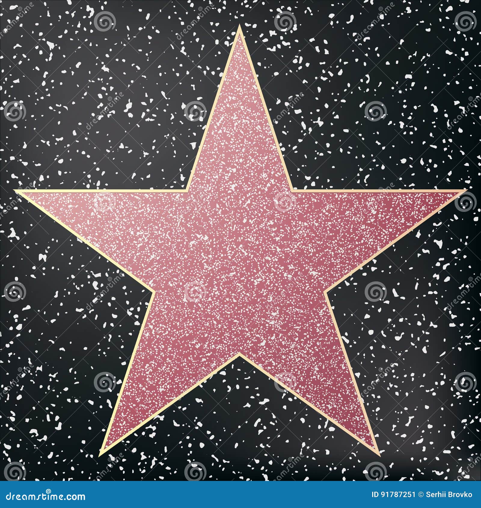 Walk of Fame Star. Star Hollywood Editorial Photo - Illustration of ...