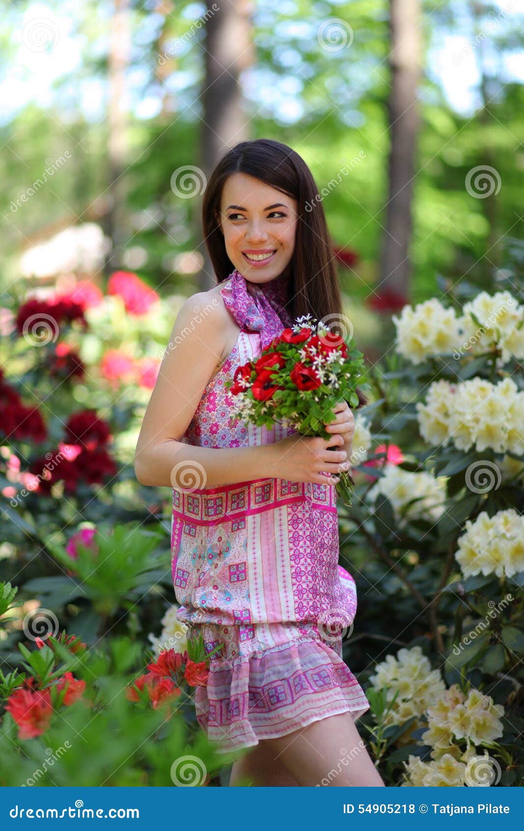 Walk with flowers stock photo. Image of gardens, beautiful - 54905218