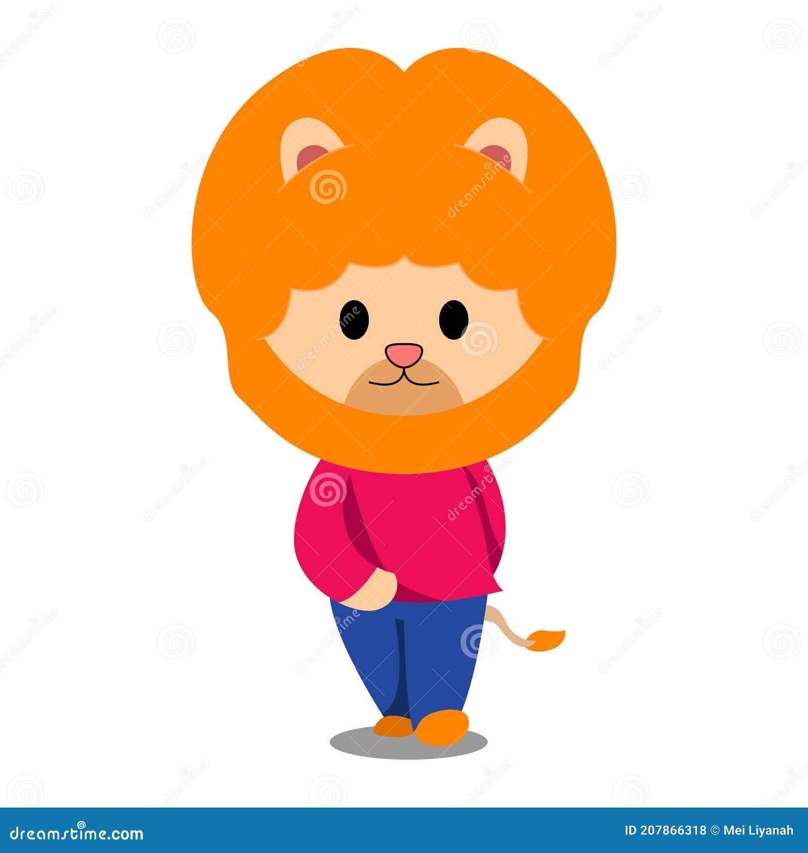 Walk - daily Fun Activities. Funny Character Vector Illustration Stock ...