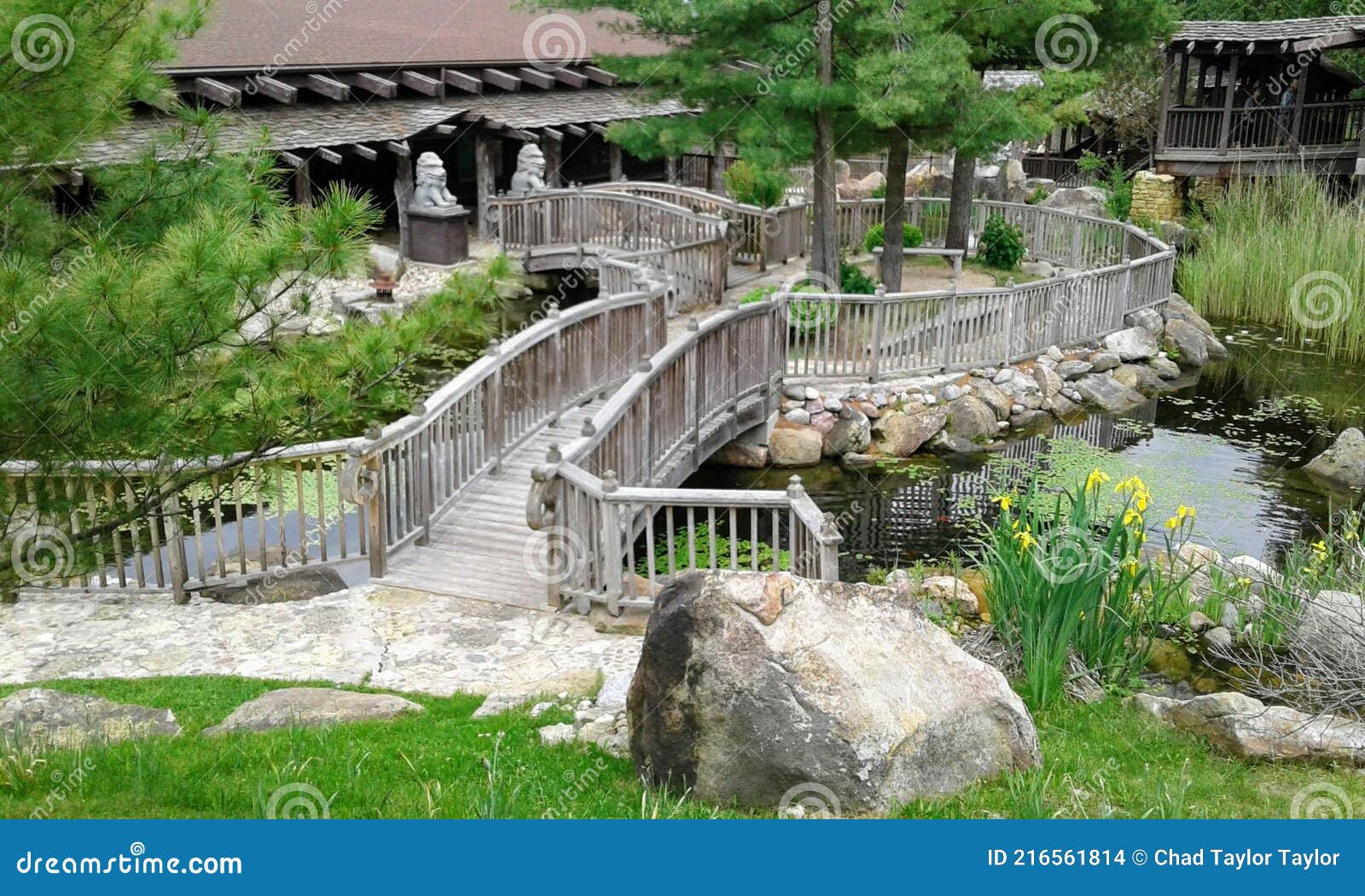 A walk through the garden stock photo. Image of village - 216561814