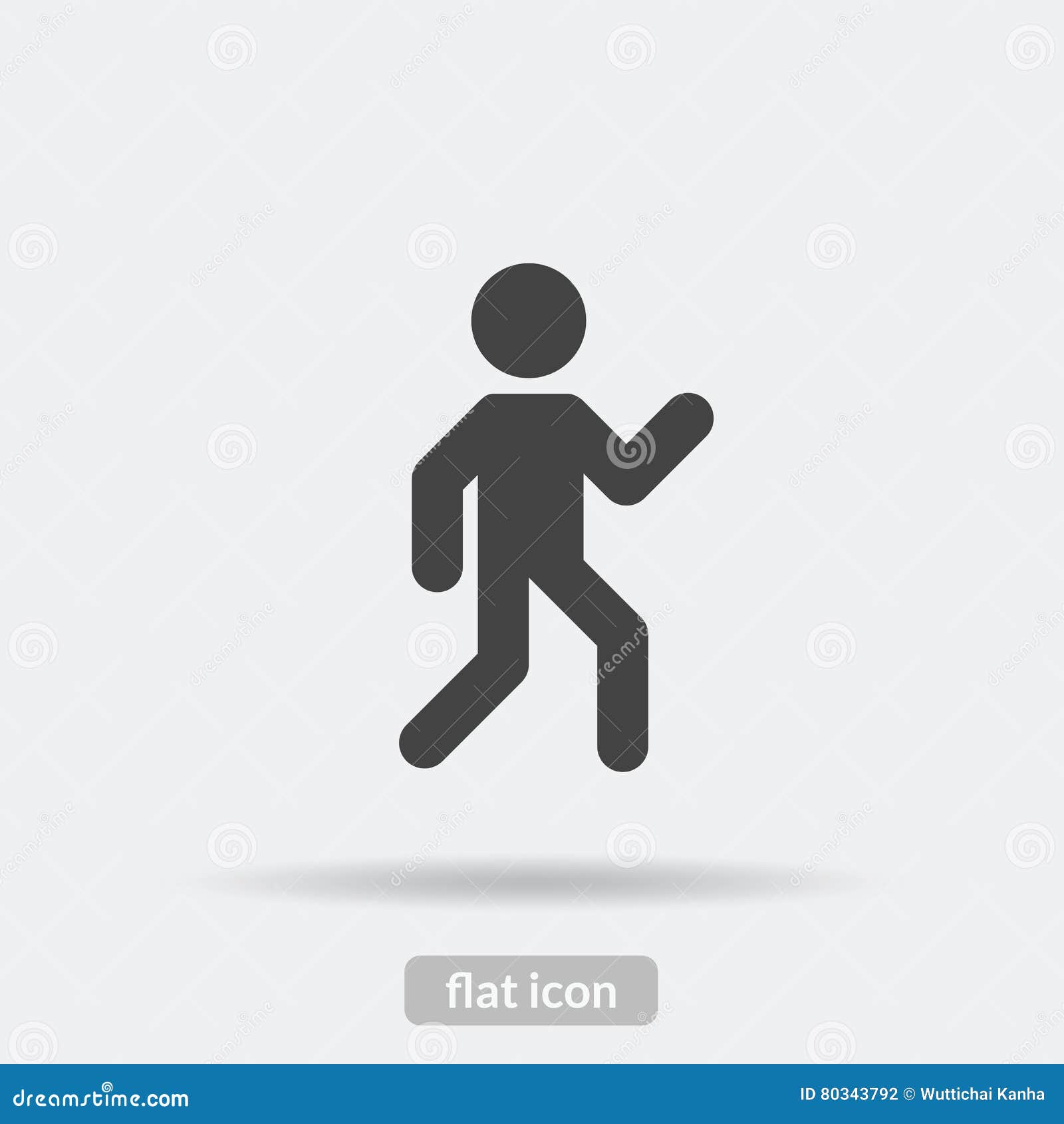 Man Walk Icon . Walking Man Vector Icon. People Walk Sign Illustration ...