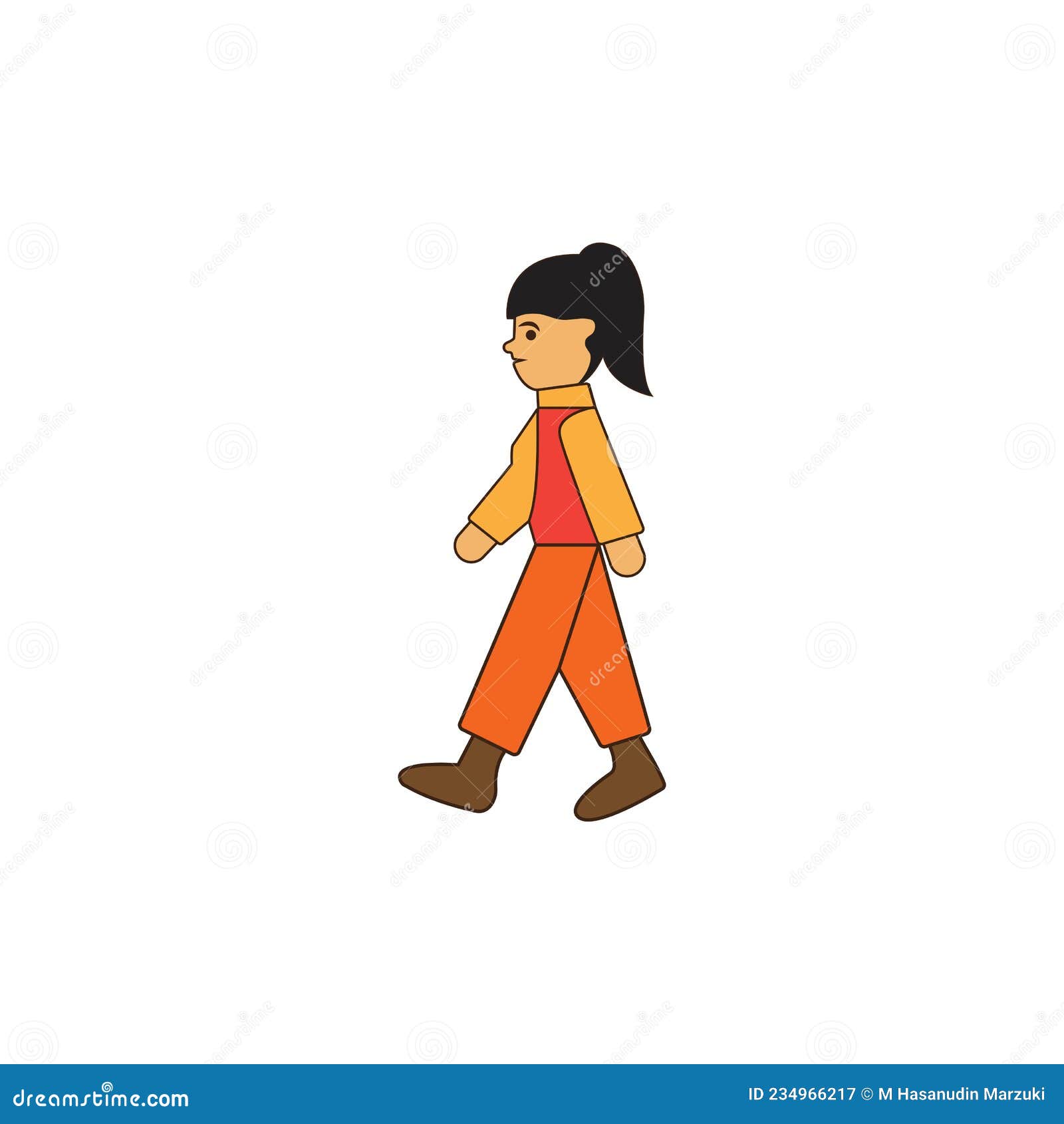 Walk logo vector stock vector. Illustration of isolated - 234966217