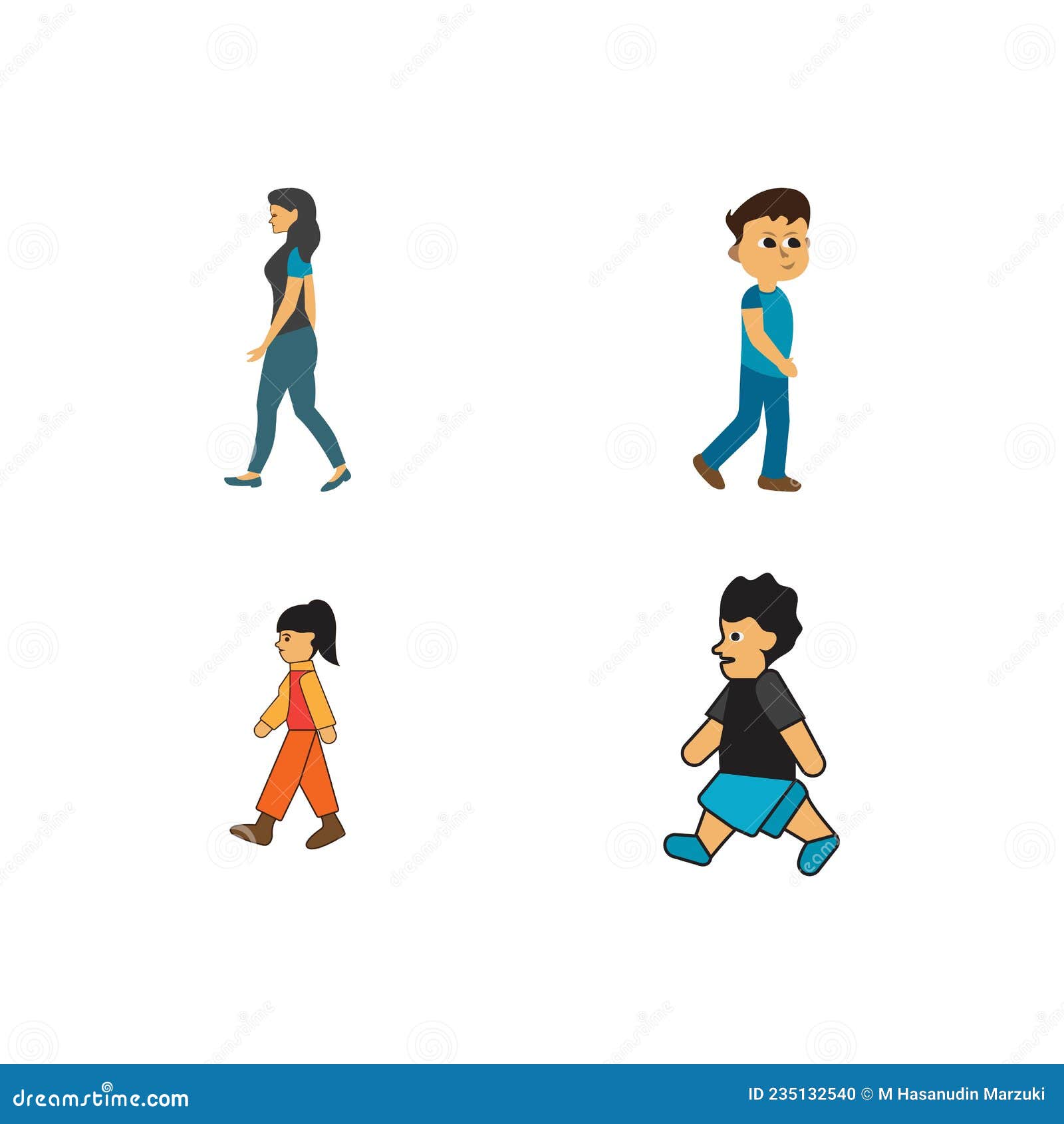 Walk logo vector stock vector. Illustration of human - 235132540