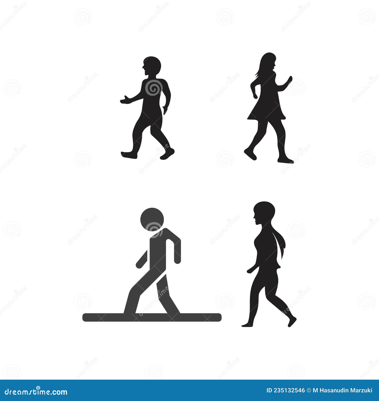 Walk logo vector stock vector. Illustration of outdoor - 235132546