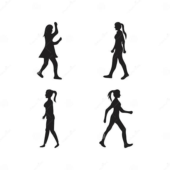 Walk logo vector stock vector. Illustration of male - 235132577