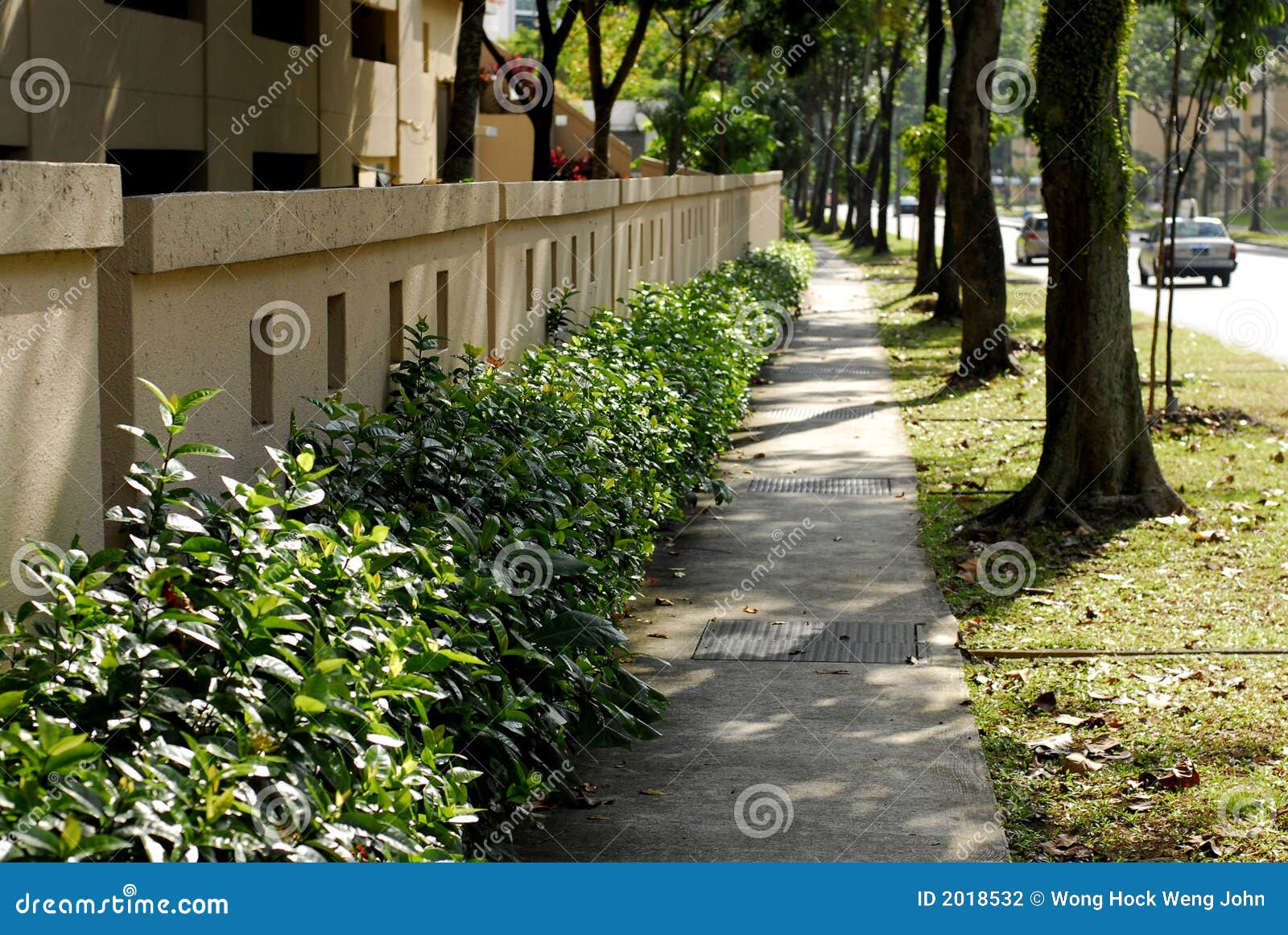 Walk path stock photo. Image of path, building, street - 2018532