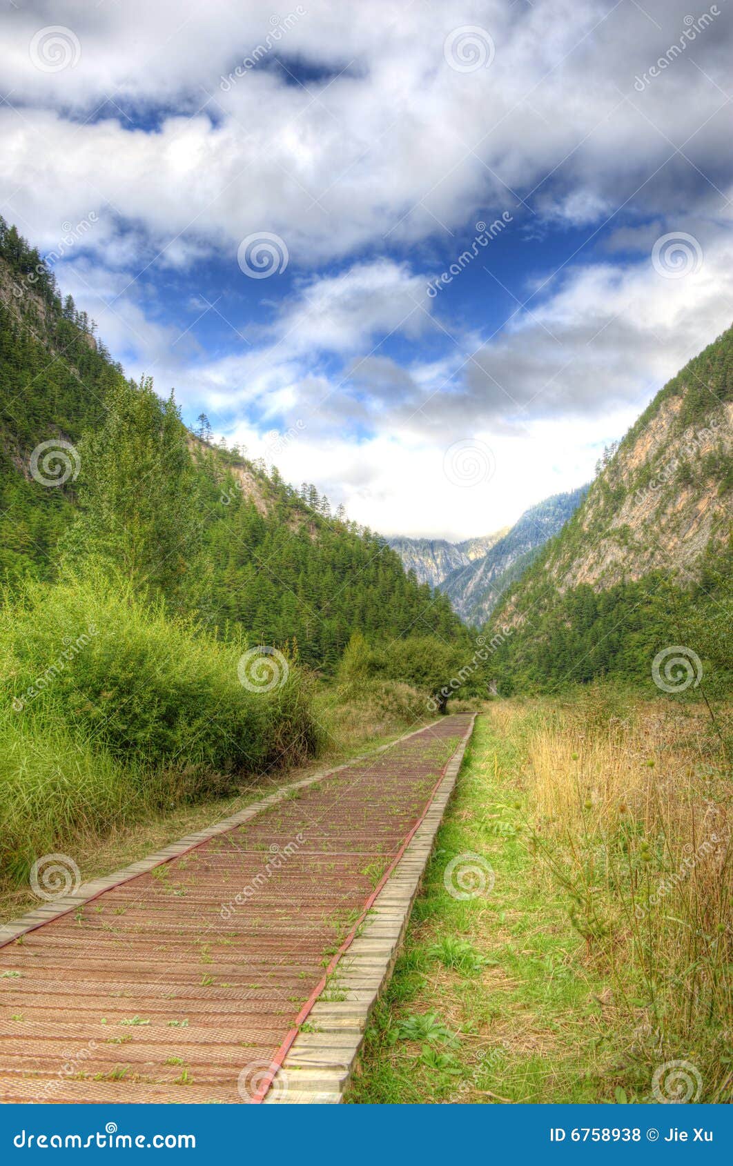 Walk path in the valley stock photo. Image of beautiful - 6758938