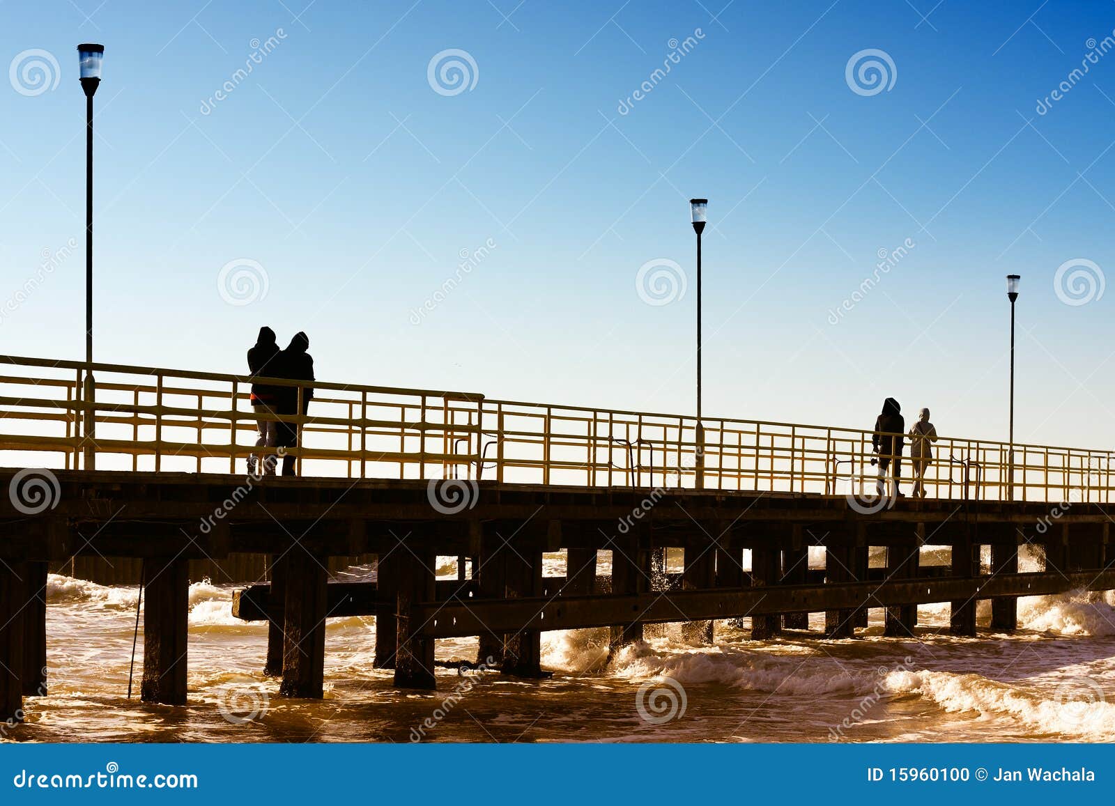 A walk on the Pier stock photo. Image of action, activity - 15960100