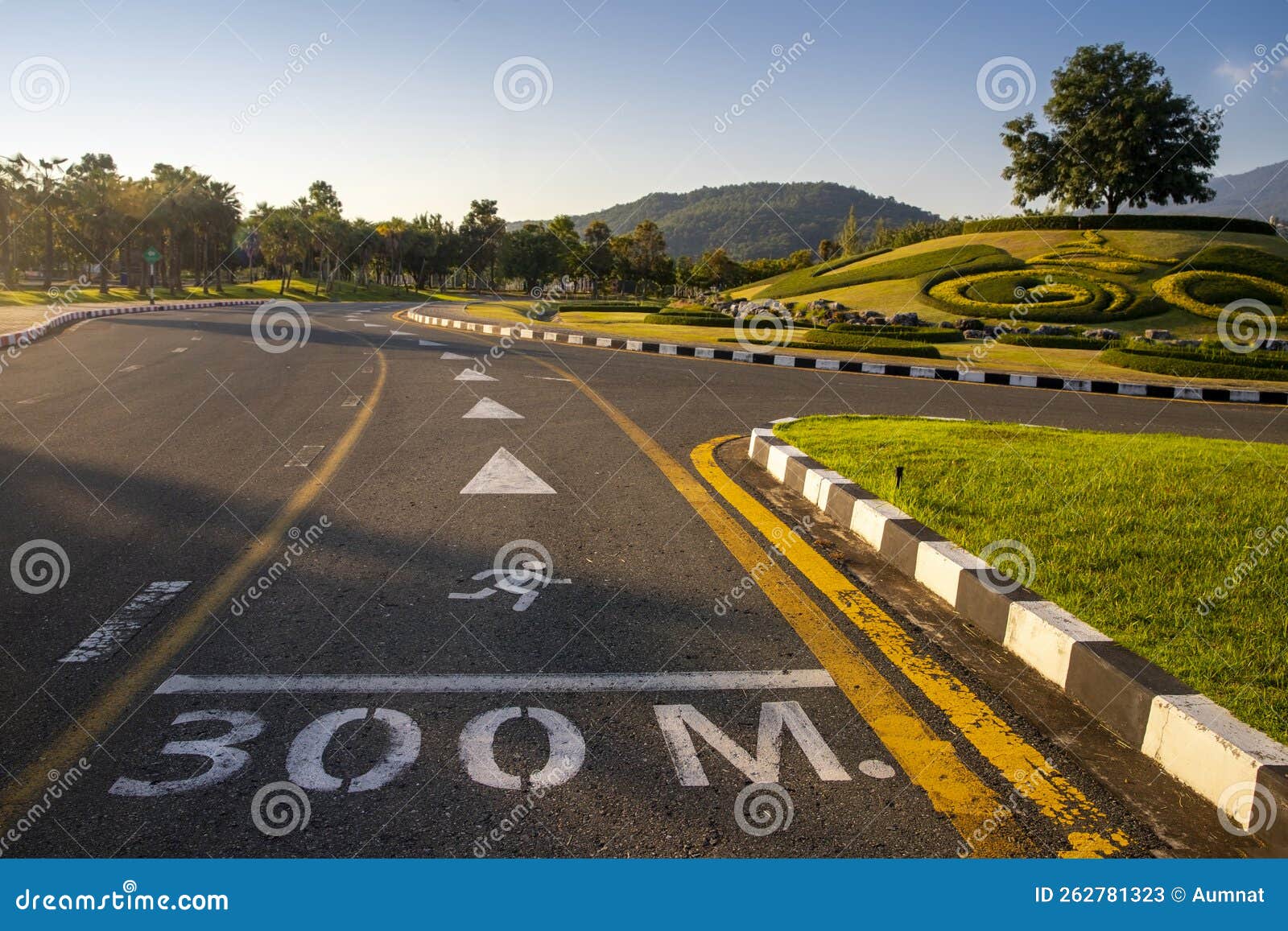 Walk and Run Way Symbol for Exercise in Public Park Stock Image - Image ...