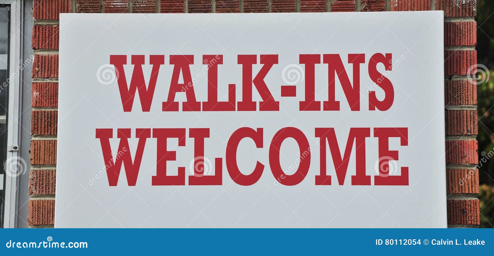 Walk in`s Welcome stock photo. Image of emergency, clients - 80112054