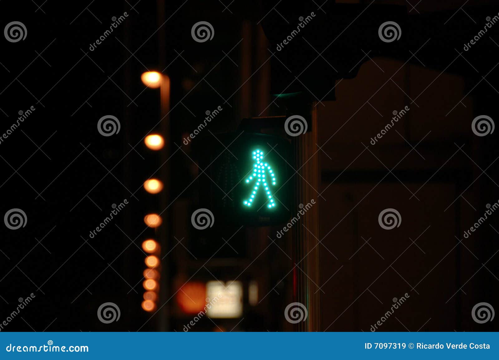 Walk sign stock image. Image of sign, people, road, equipment - 7097319