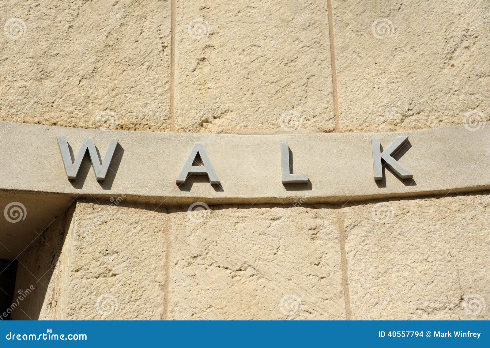 Walk Sign stock photo. Image of walk, entrance, signage - 40557794