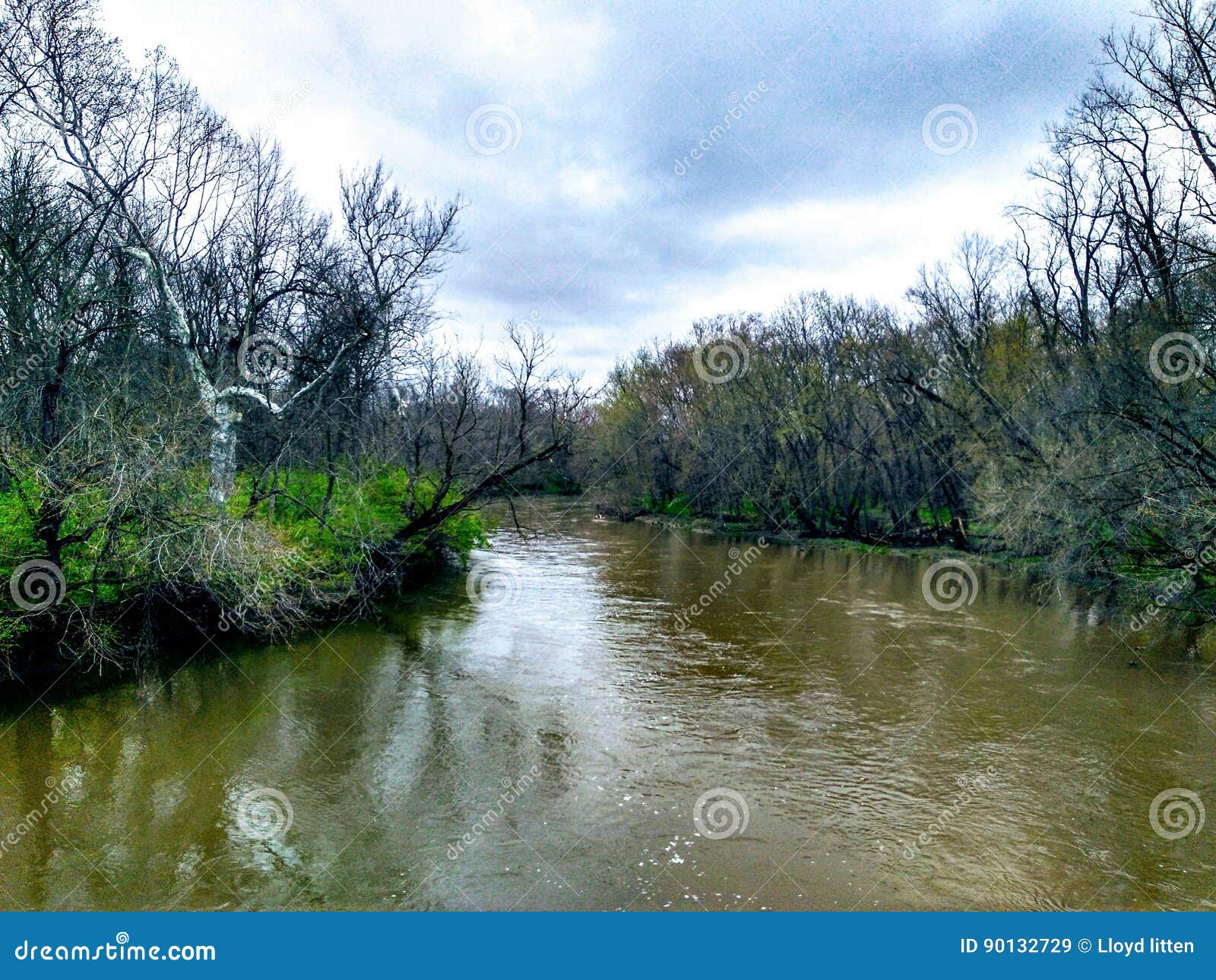 Walk thru the park stock image. Image of watercourse - 90132729