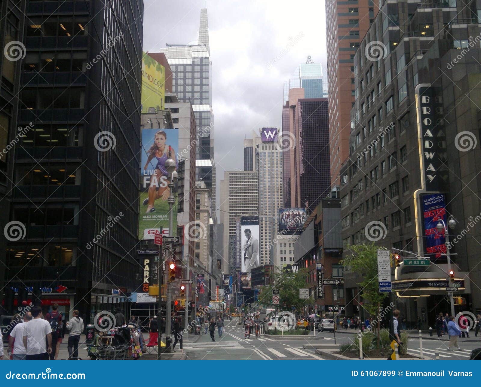 Walk in Times Square editorial stock image. Image of crowd - 61067899
