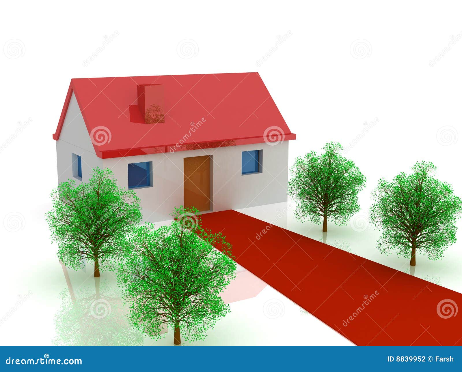 Walk to house stock illustration. Illustration of domicile - 8839952