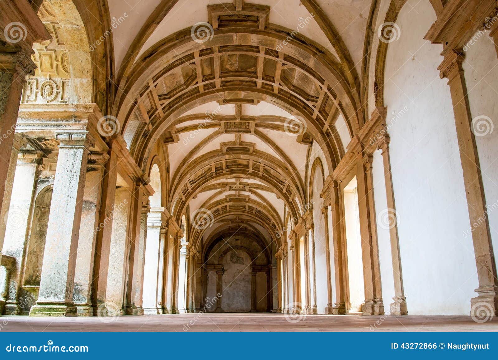 Walk Way in Chapel of the Knights Templar. Stock Photo - Image of stone ...